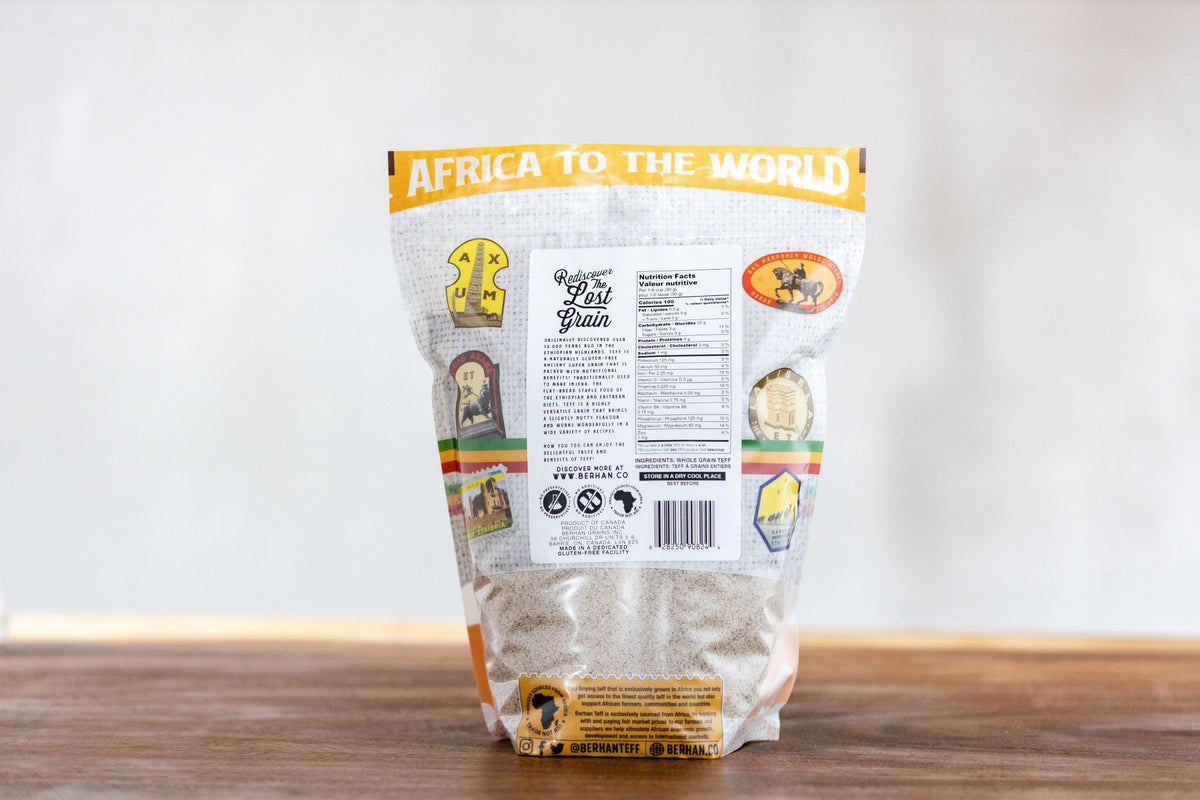 Berhan Teff: Whole Grain Brown & Ivory Teff Flours & Grains