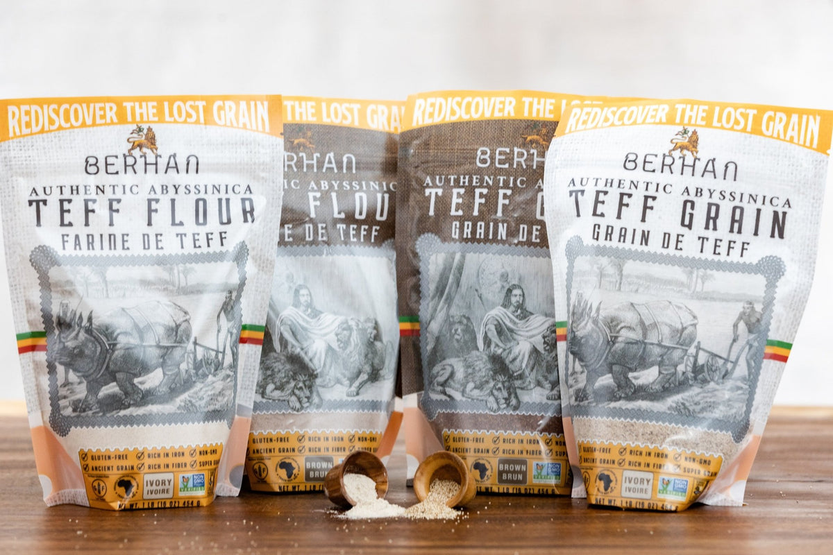 Berhan Teff: Whole Grain Brown & Ivory Teff Flours & Grains